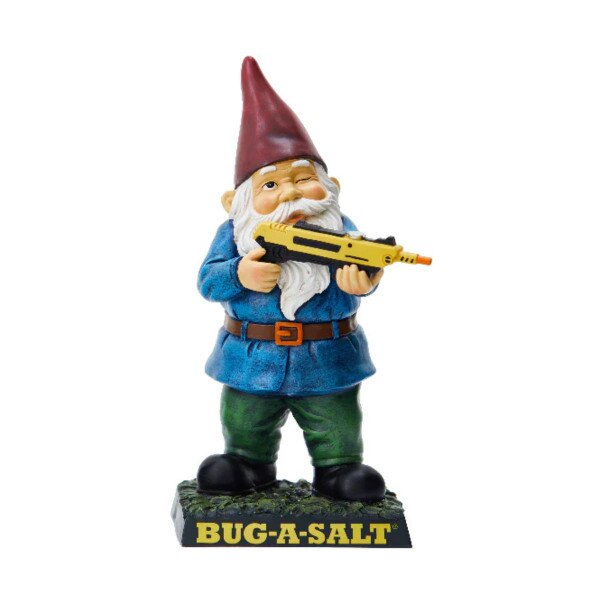 Bug-A-Salt Garden Gnome – Standing Gnome with Blaster | BABSCO