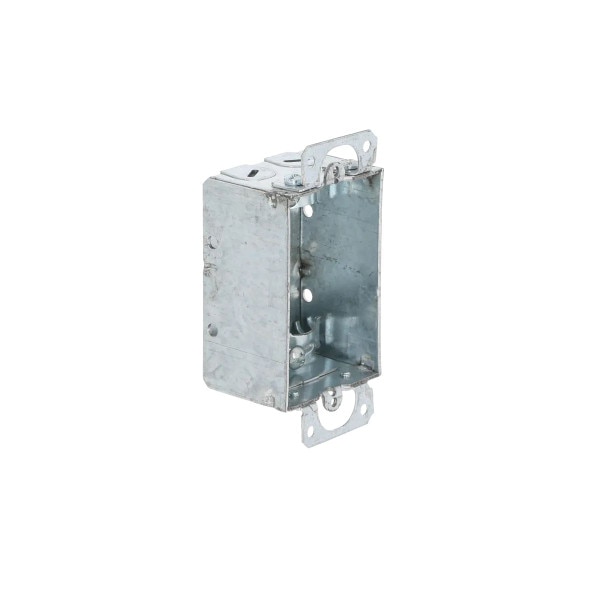 RACO 410 – 1-1/2" Deep Steel Switch Box with NMSC Clamps & Plaster Ears ...